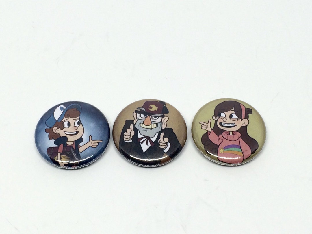 Gravity Falls Button Dipper or Mabel or Grunkle Stan - Etsy