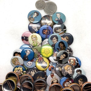Avengers Batman X-men Marvel DC Arrowverse Superhero 1 Inch Button - Etsy