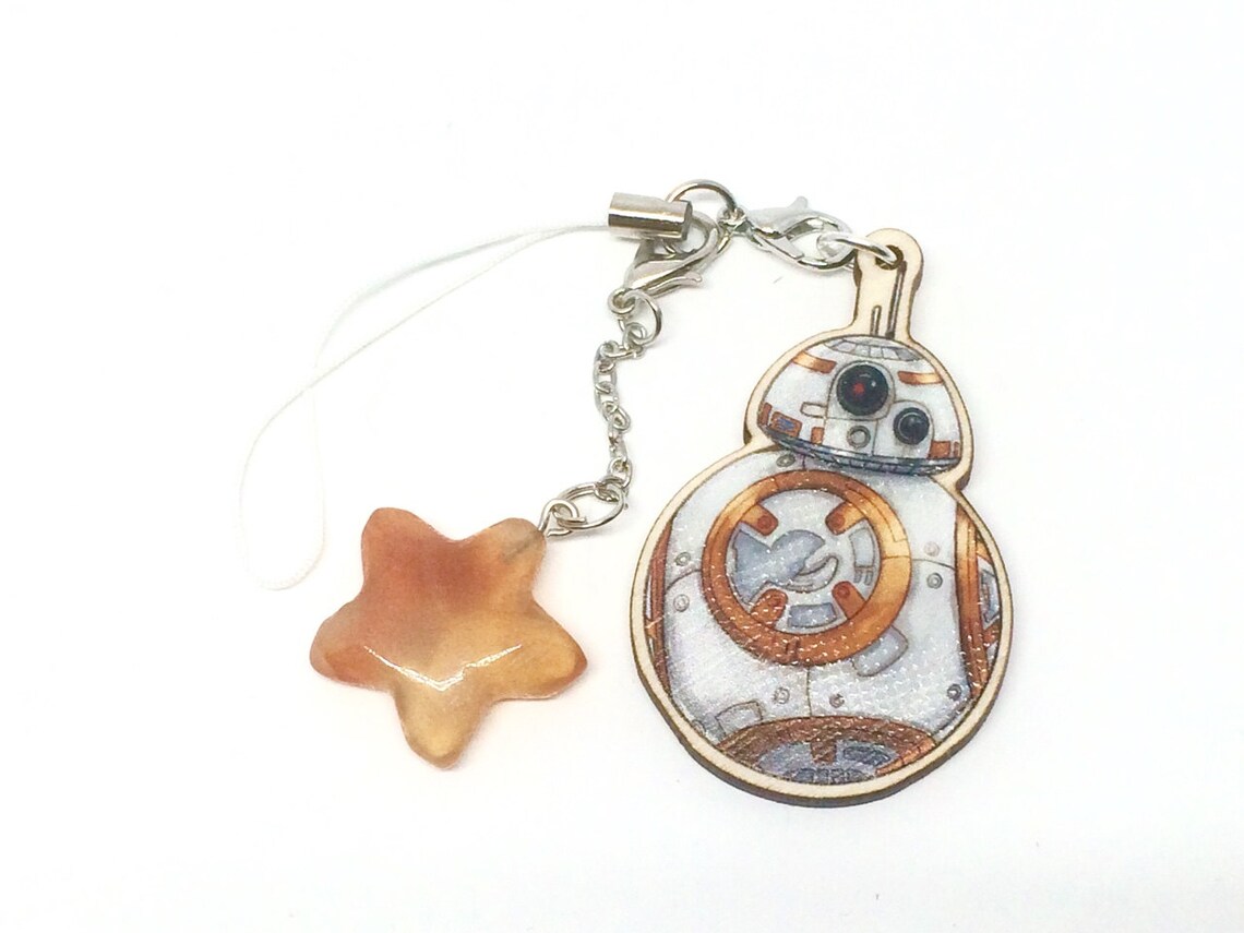 BB8 1.5 Charm Keychain From Star Wars Ornament - Etsy