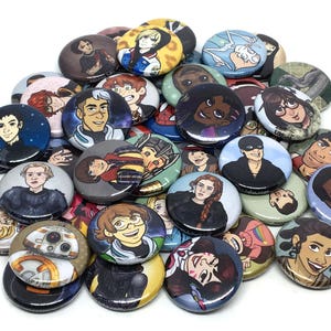 Avengers Marvel MCU Superhero 1 Inch Button - Spiderman Thor Captain ...