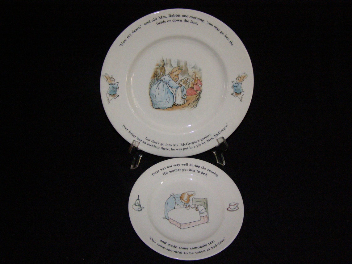 Wedgwood Peter Rabbit Dinner and Bread Butter Plates One Each - Etsy