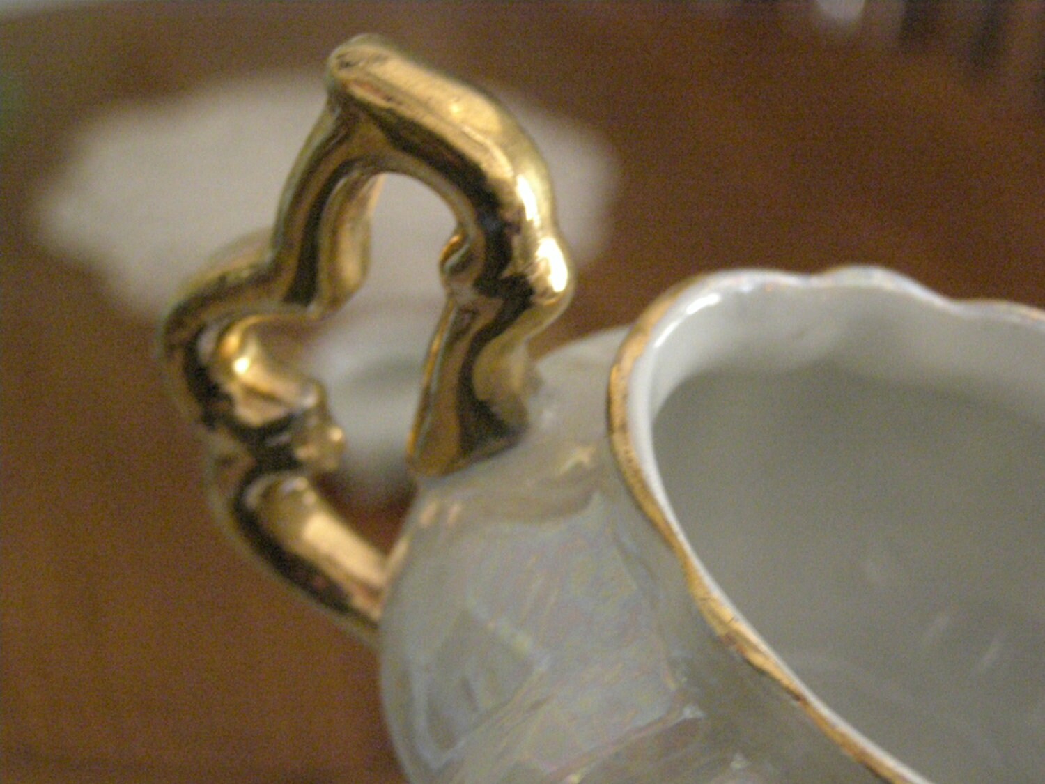 Vintage Miniature Creamer & Sugar 24K Gold Trim W/lit Flowers - Etsy