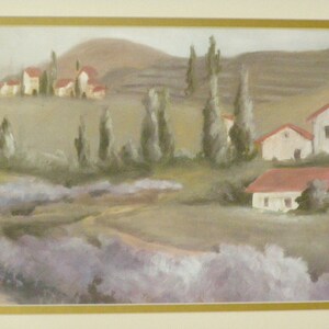 Landscape Painting by C. Robinson "lavender" - Etsy