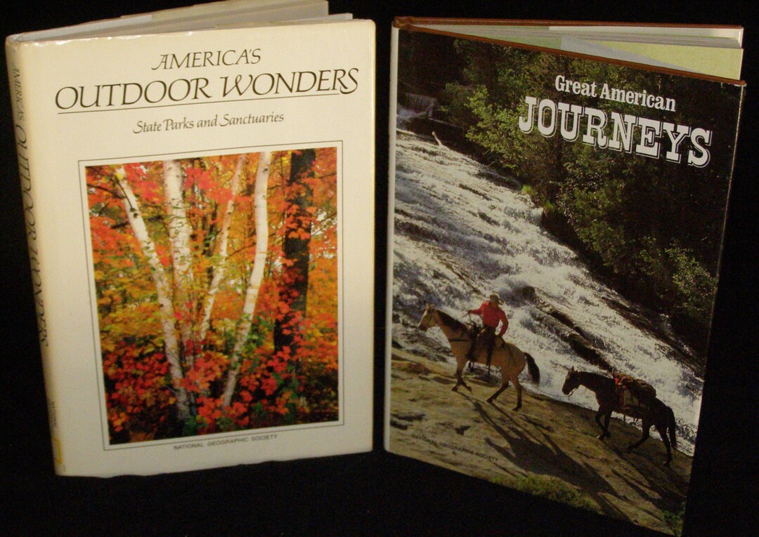 National Geographic 2 BK Lot Great American Journeys 1989 & America's ...