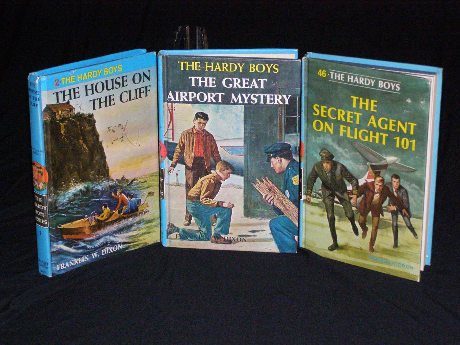 The Hardy Boys Vol 2,9,46 the House on the Cliff 1959 1st Ed the Great ...