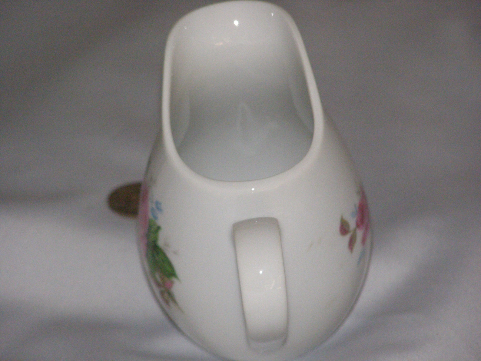 Vintage Hand Painted Small Porcelain Floral Pitcher by King Fine China ...