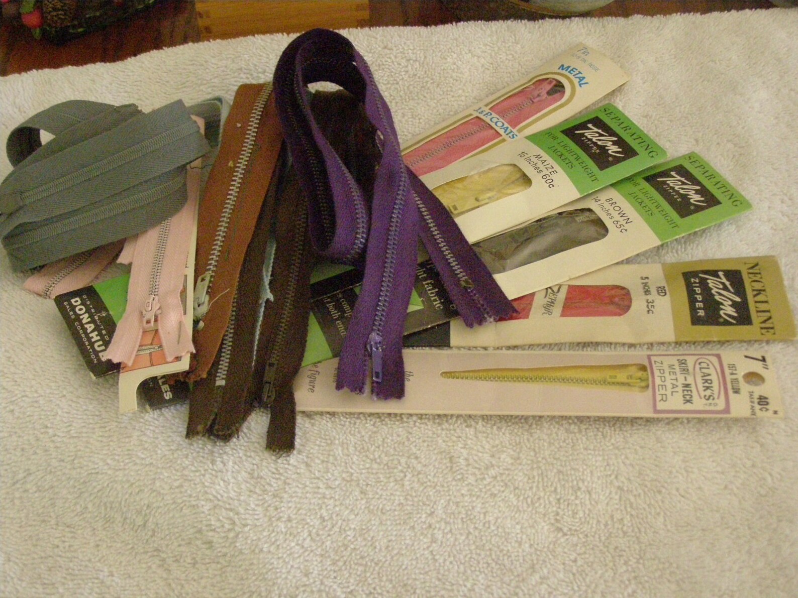 Vintage Zipper Lot Talon JP Coat Clark Different Colors and Lengths - Etsy