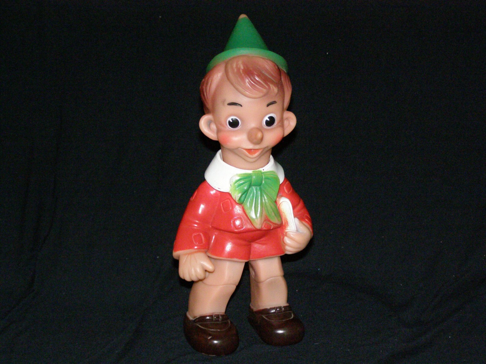 Vintage 1960's PINOCCHIO Ledra Rubber Squeak Doll ITALY 9.25" Child ...
