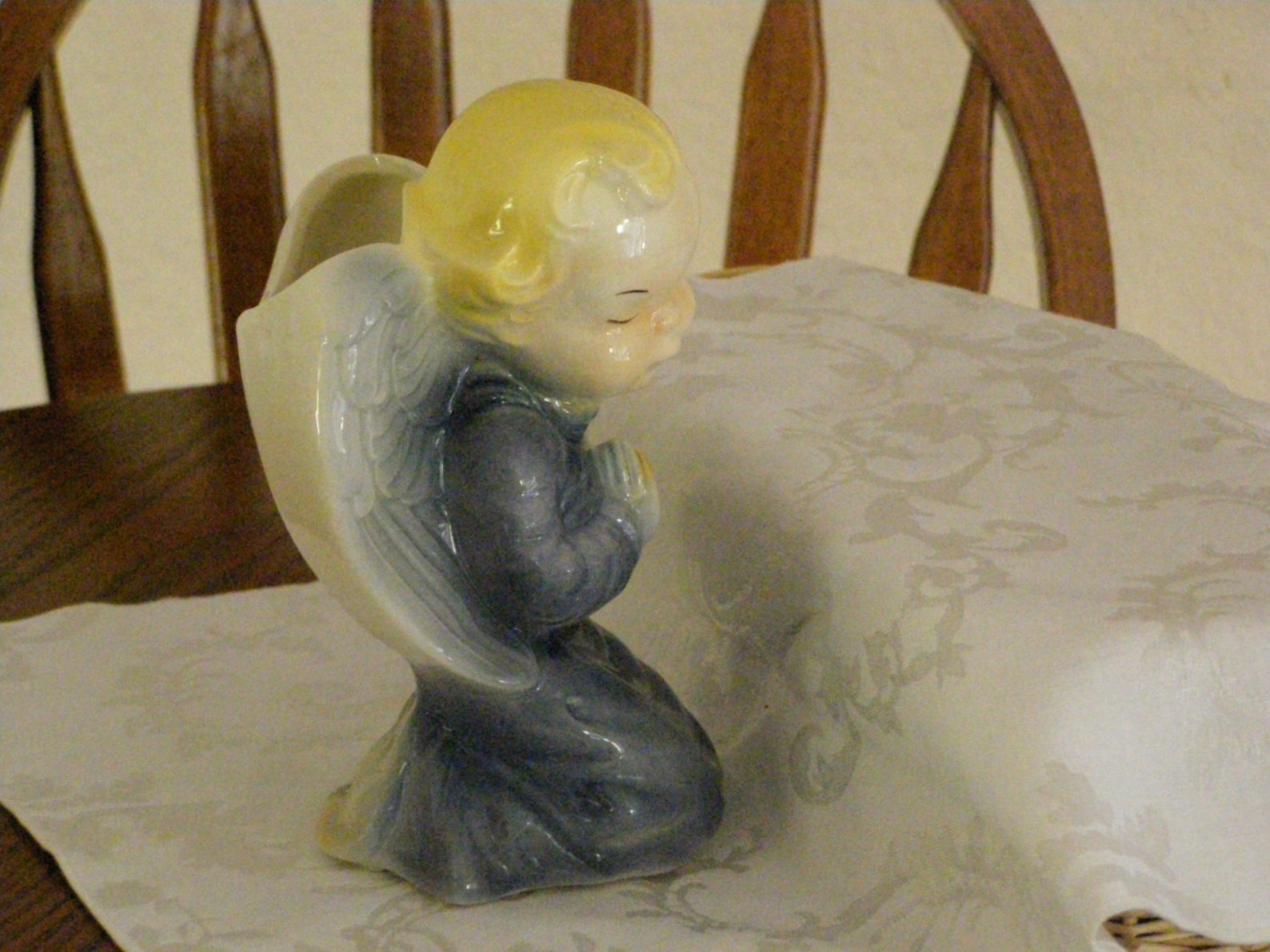 Beautiful Vintage Ceramic Praying Angel Wall Hanging Planter - Etsy