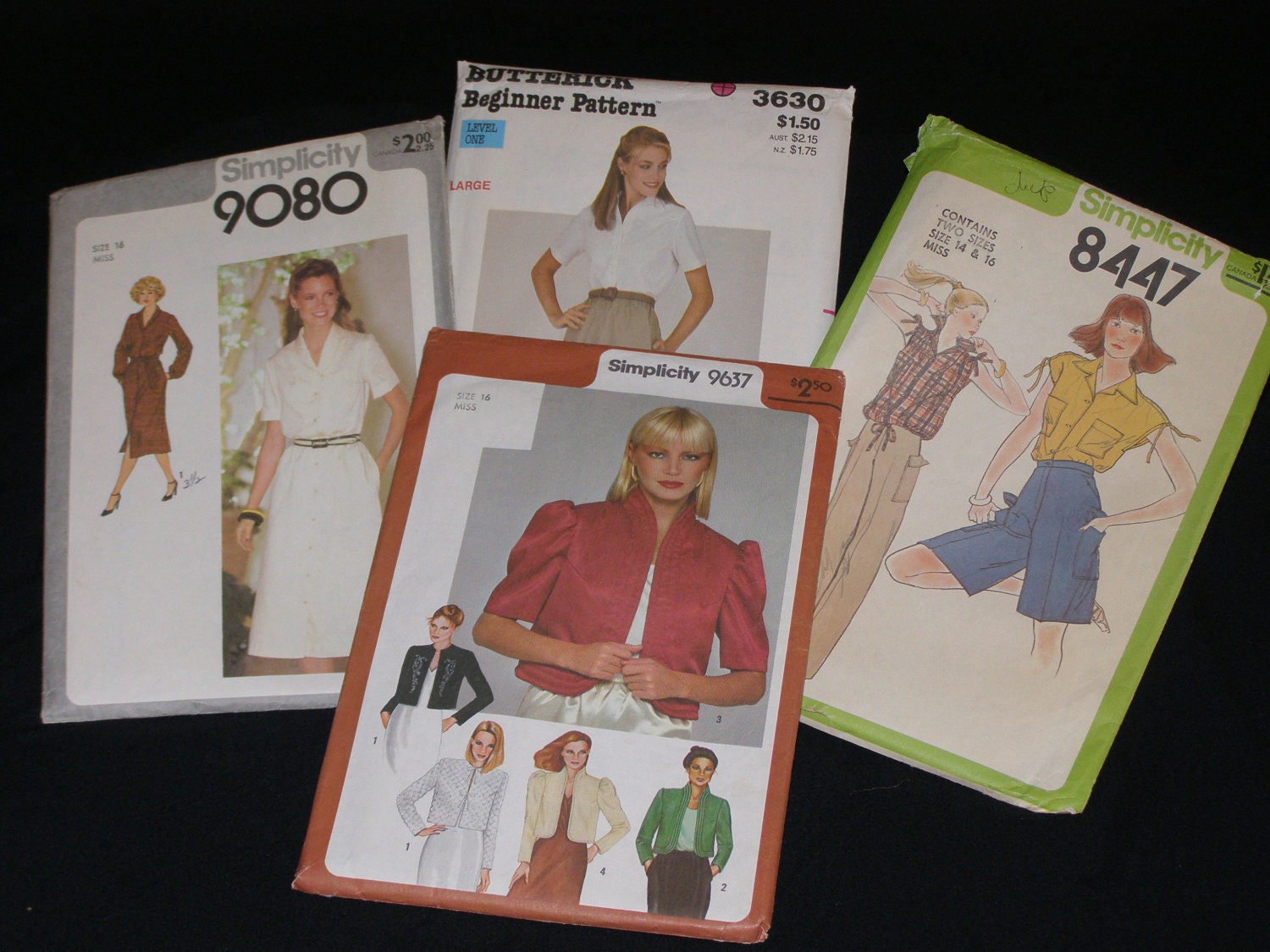 Vintage Pattern Lot of 4 Four by Simplicity 9637 8447 9080 | Etsy