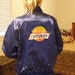 70s Prime Ticket Sports Satin Jacket Embroidered Front & Back Snap Knit ...