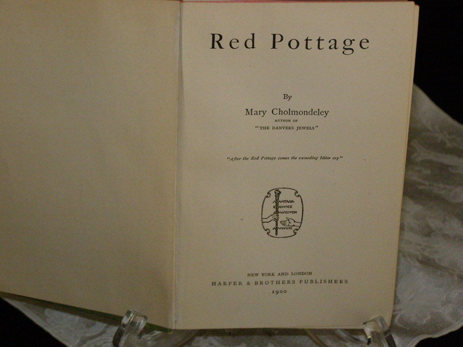 Red Pottage by Mary Cholmondelay 1899 Released 1900 First 1st - Etsy
