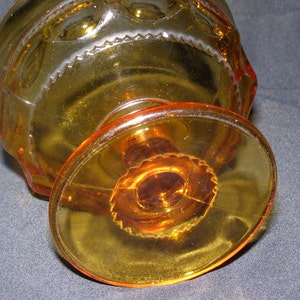 Vintage Anchor Hocking Sherbet in Amber Glass on Pedestal ~ Replacement ...