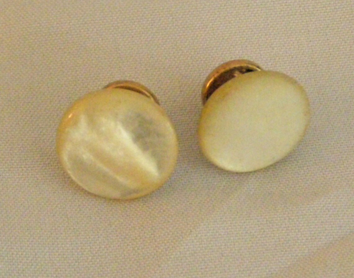 Vintage Men's Abalone Tux Buttons 2 Replacement Tux Buttons - Etsy