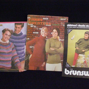 Vintage Knitting Pattern Books for Adults and Children - Etsy