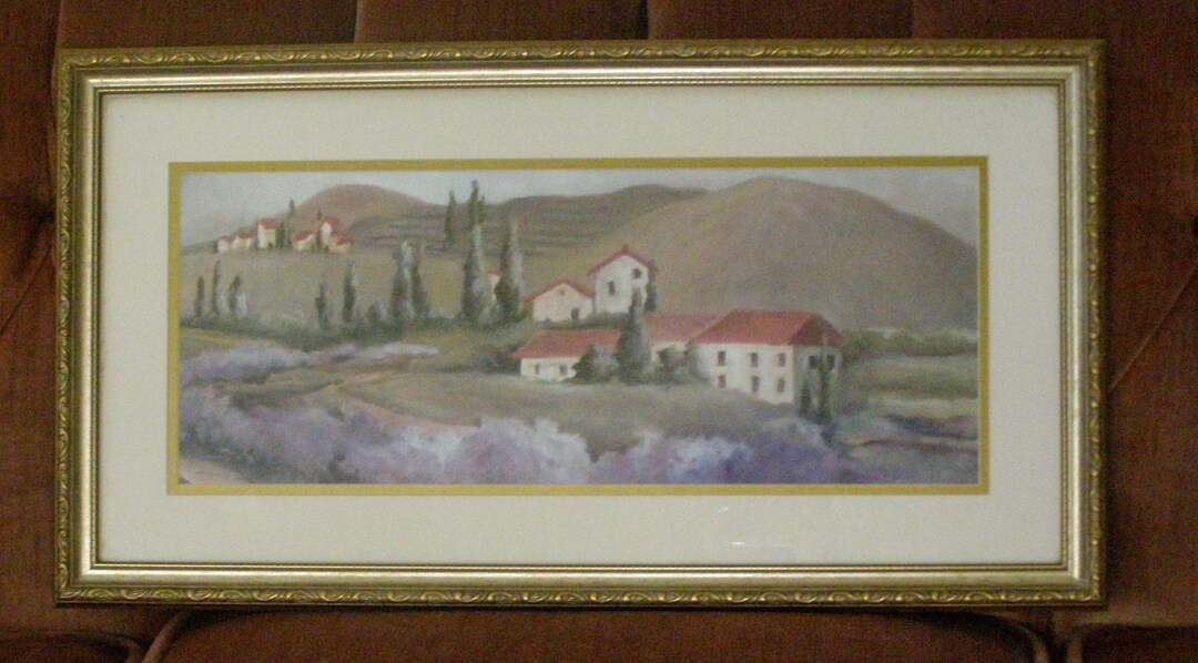 Landscape Painting by C. Robinson "lavender" - Etsy