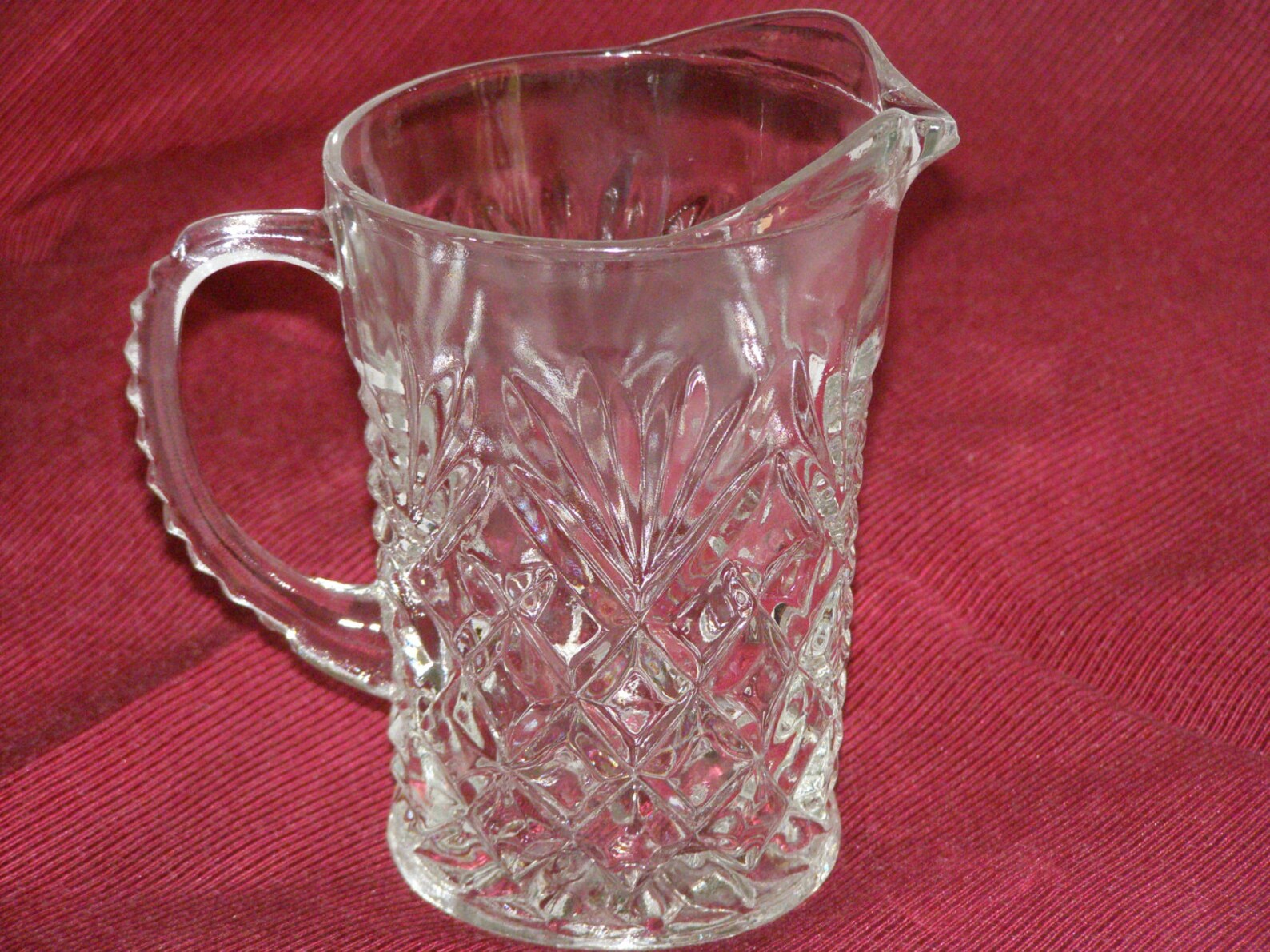Vintage Clear Pressed Glass Creamer Milk Jug - Etsy
