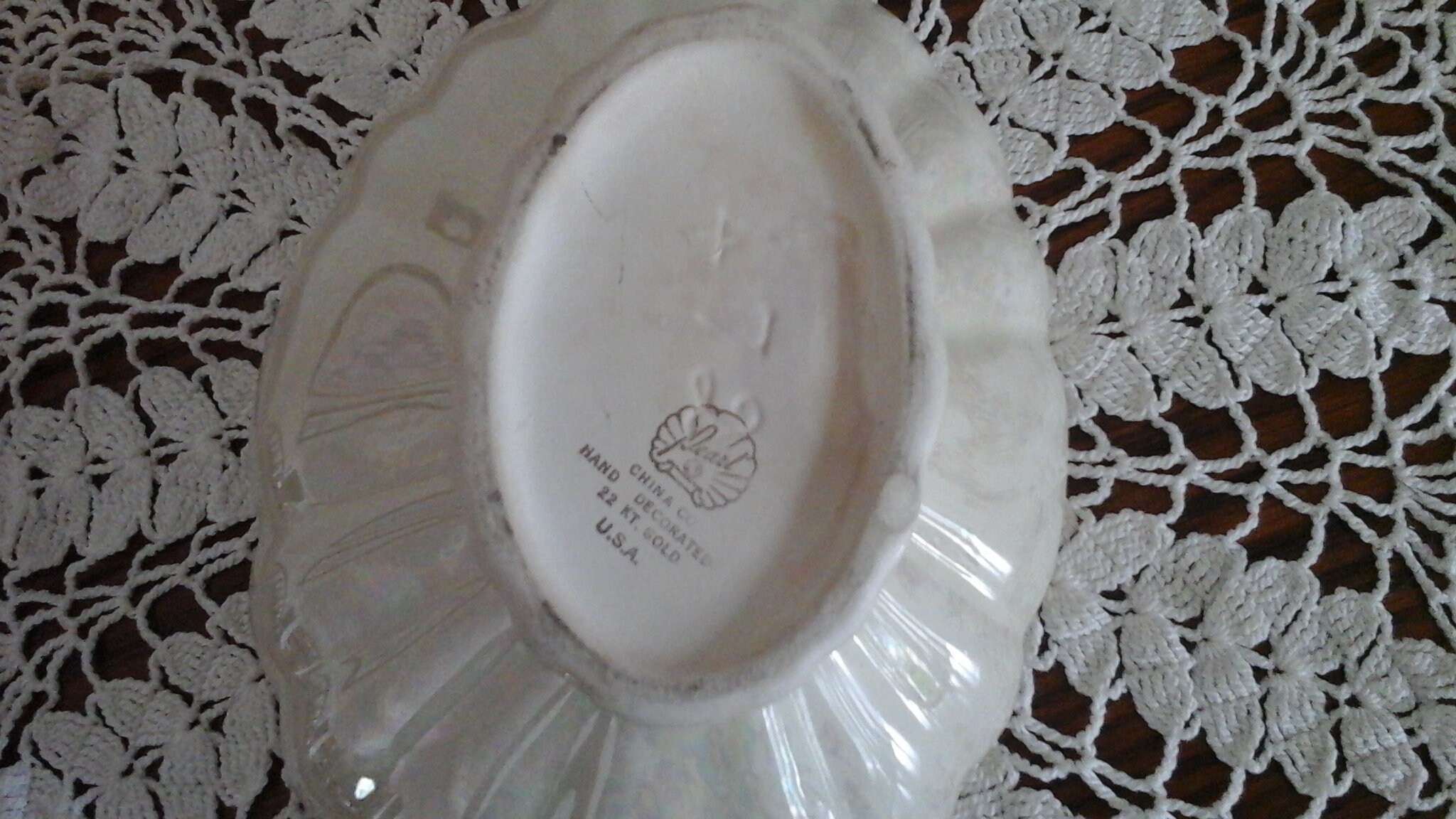 Vintage Pearl China Co. Hand Decorated 22 Kt. Gold Trim Lusterware ...
