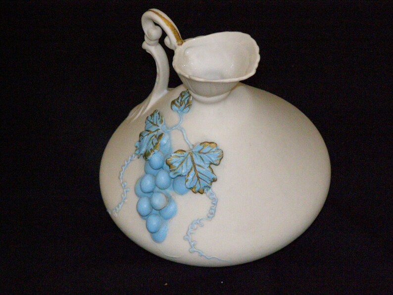 Lefton China - Vintage Hand Painted Small Pitcher Adorn With Grapes ...