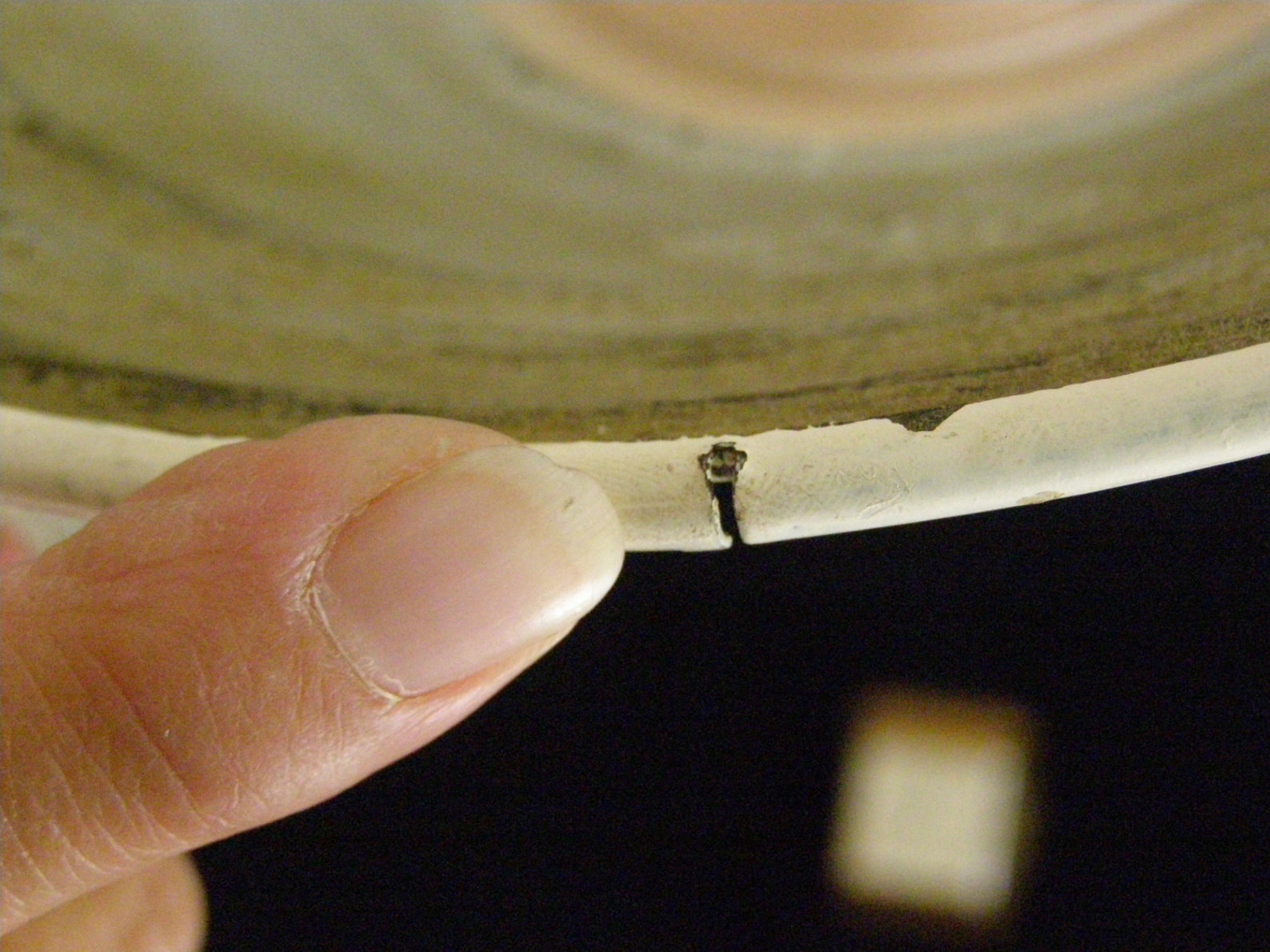 Vintage Overhead Aluminum Light Cover Replacement Light Pink Frosted ...