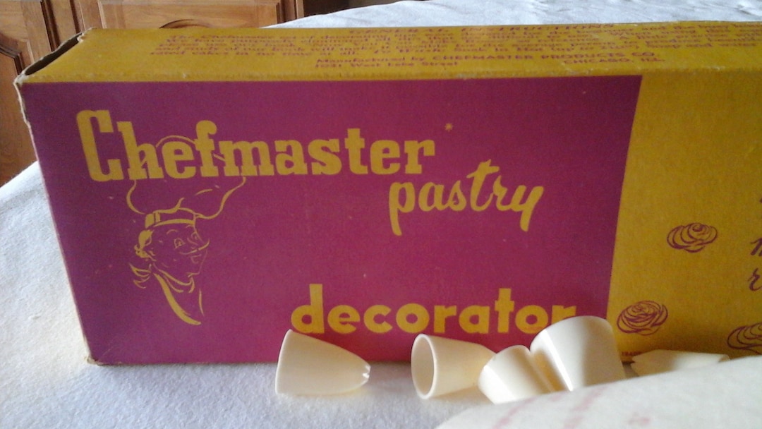 Vintage Chefmaster Pastry Decorator Set and Instruction Book "now You ...