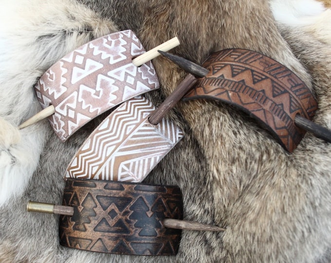 Native American Navajo Handmade Hand Painted Horses Wildlife Hair Tie ...