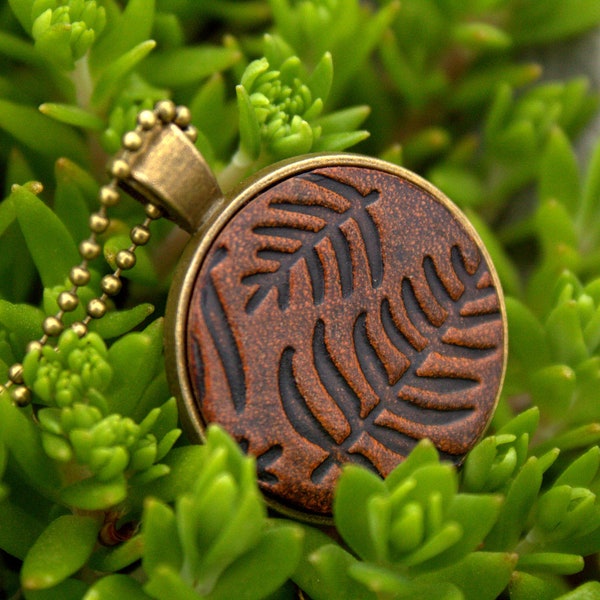 Fern Leaf Pendant - Etsy
