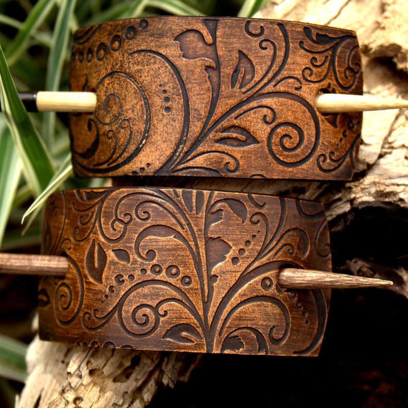 Vintage Style Hair Slides - Etsy