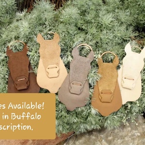 Buffalo Key Accessory | Leather Key Ring | Bison | Rearview Mirror ...