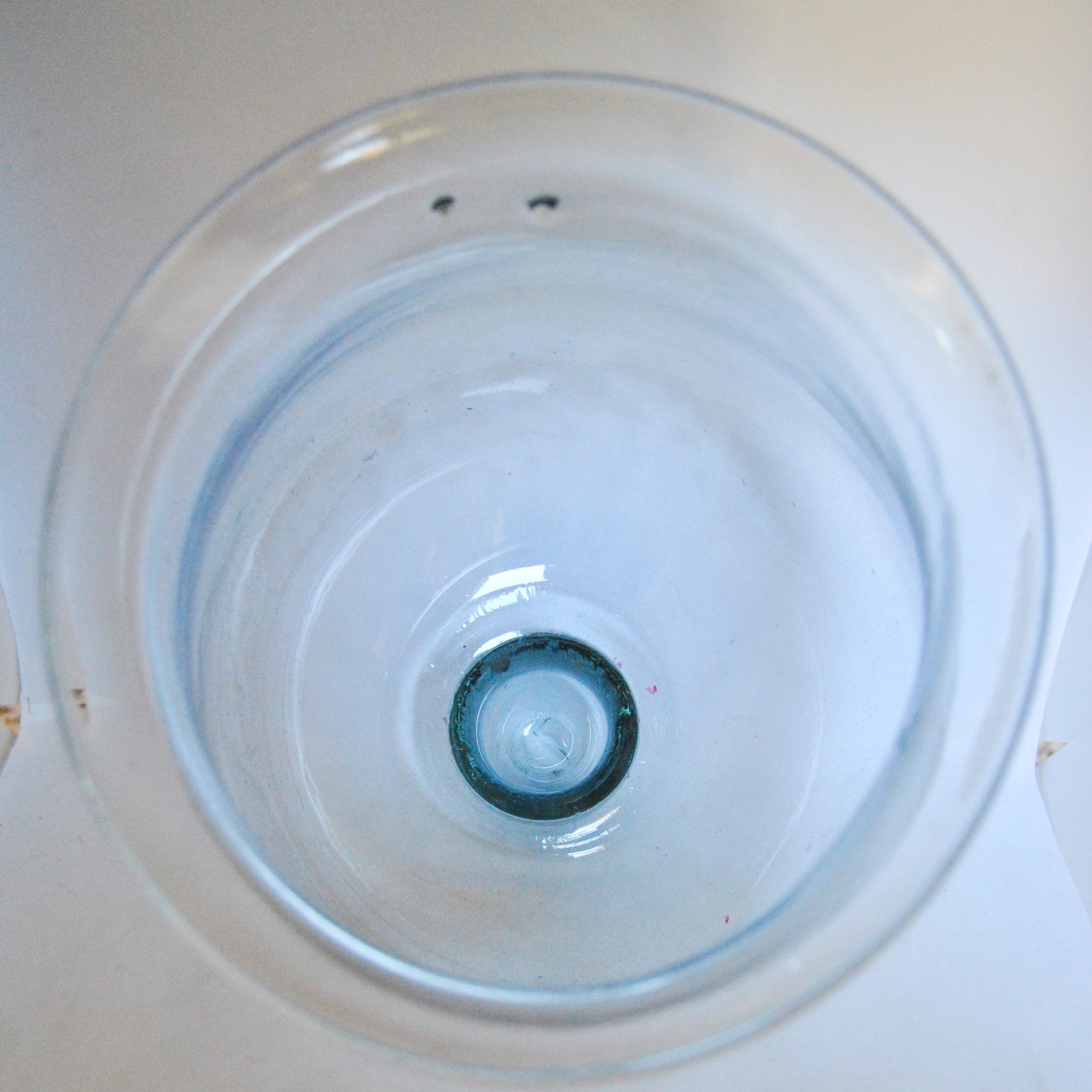 Large hand blown bell shaped glass garden cloche with glass | Etsy