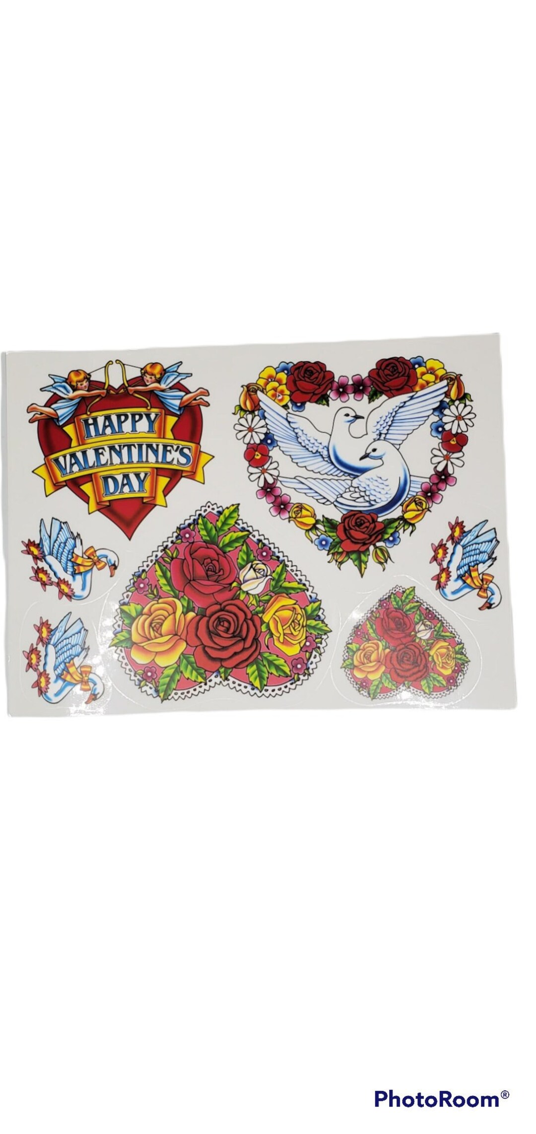 Happy Valentine's Day Window Clings, Reusable, Never been used, Hearts ...