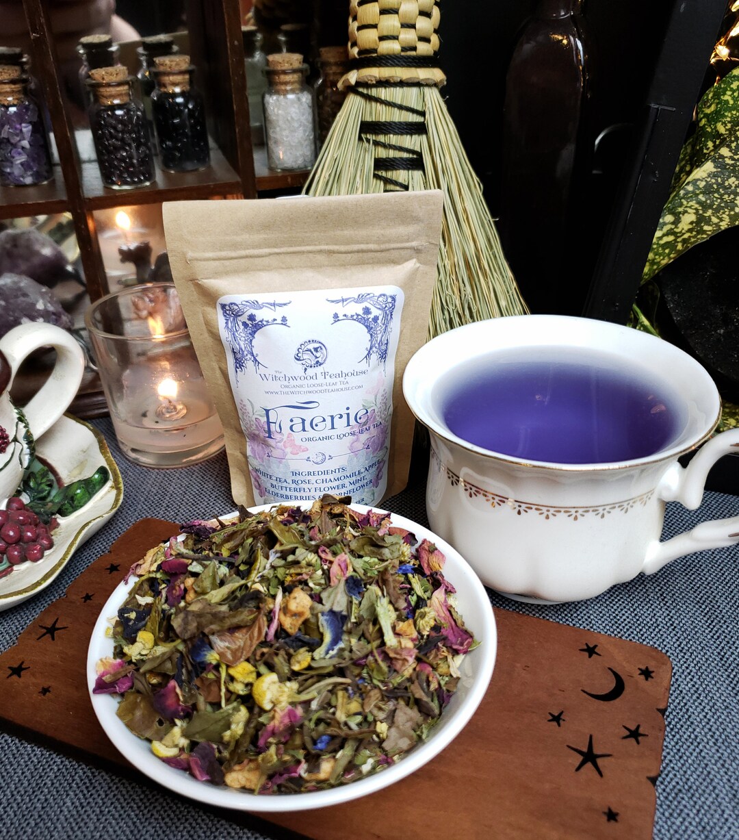Faerie Tea, Loose-leaf Organic, Fair Trade Ritual Witch Tea - Etsy
