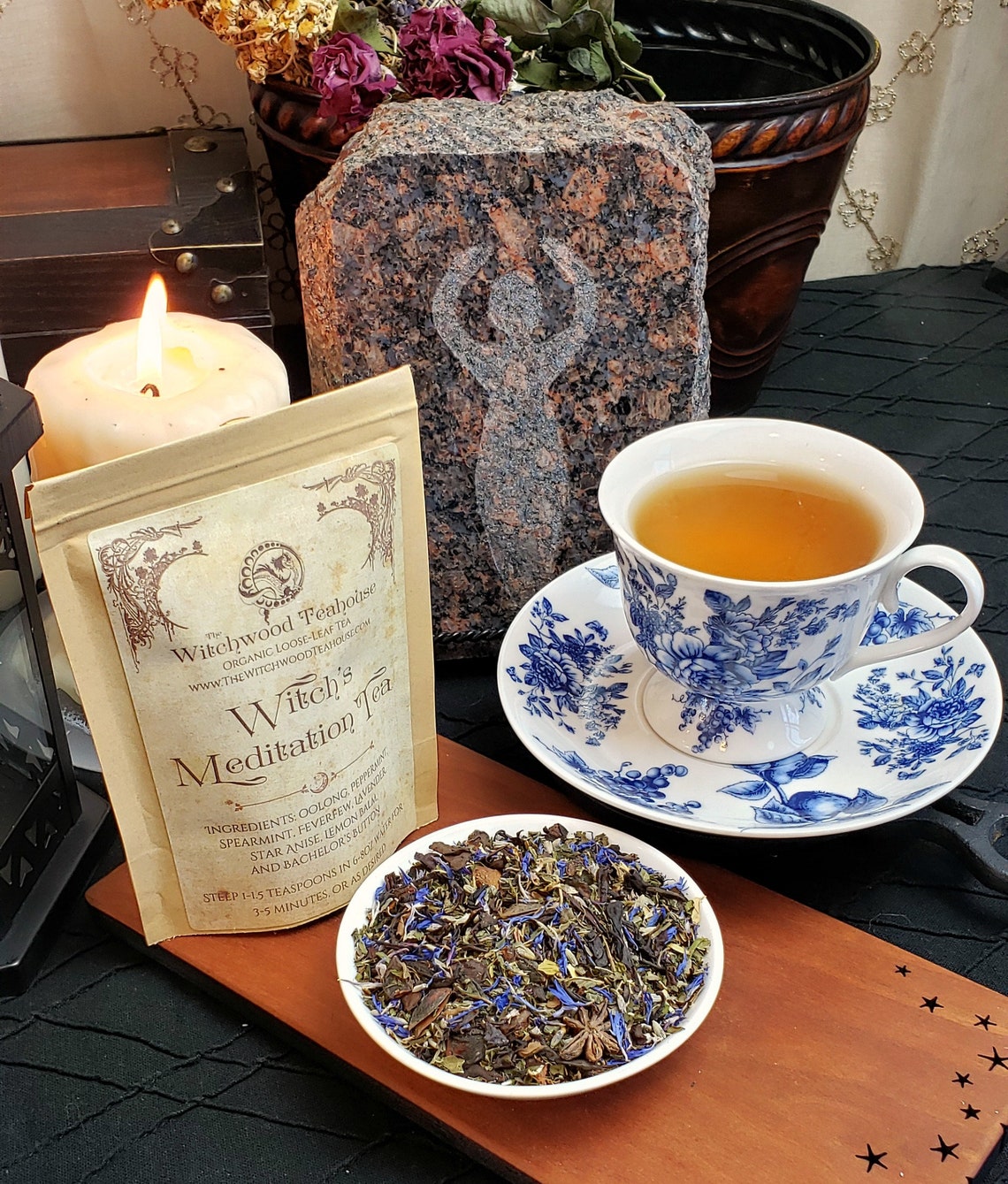 Witch's Meditation Tea Organic Loose-leaf Witch Tea - Etsy