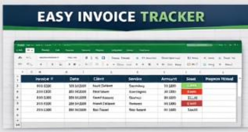Small Business Invoice Tracker Excel Template | Payment, Client ...