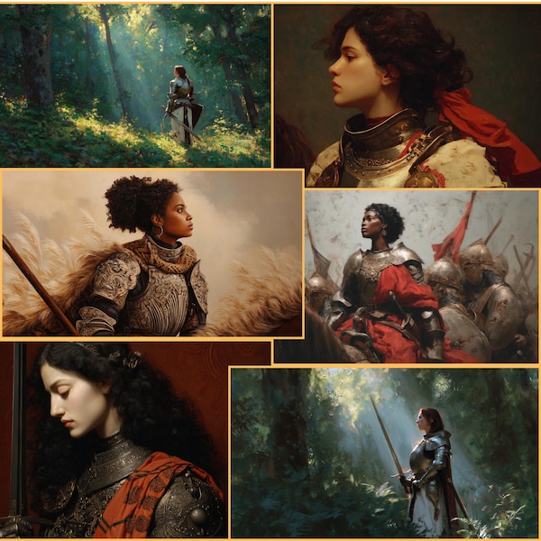 Medieval Knights Paintings - Etsy