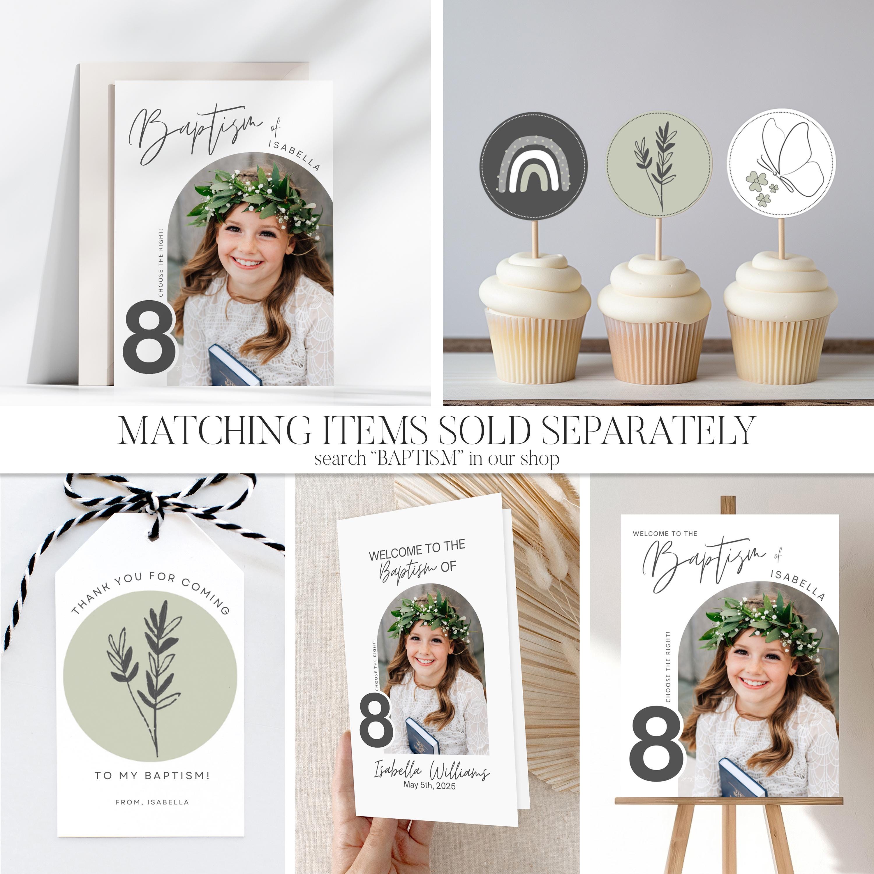 Editable LDS Baptism Welcome Sign, Baptism Invite, Custom Baptism, LDS ...