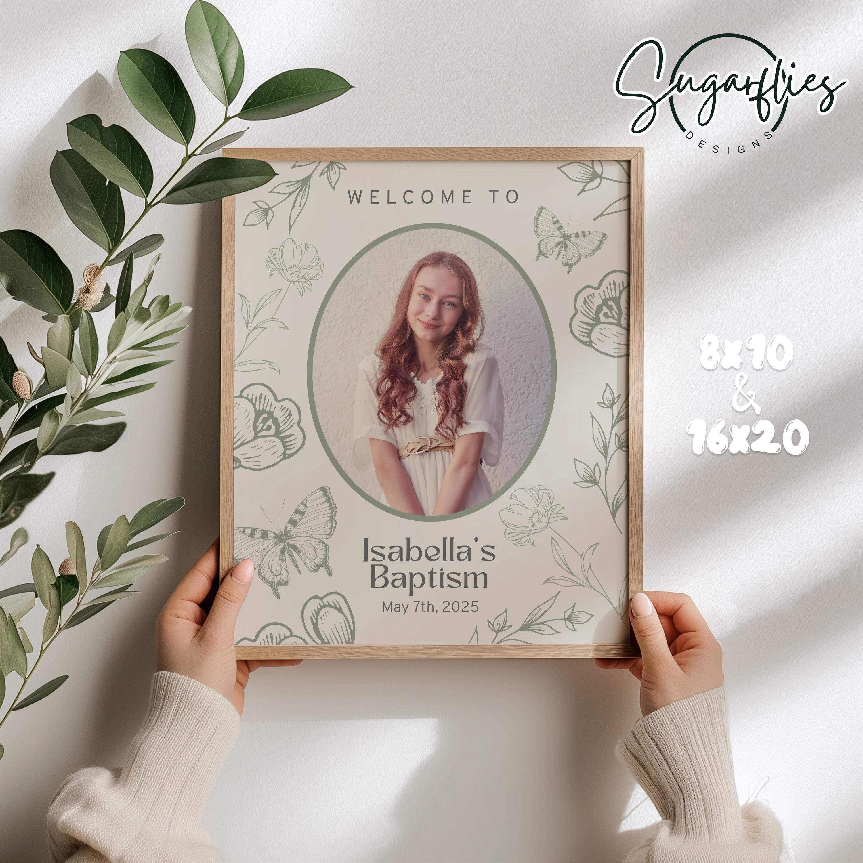 Editable LDS Baptism Welcome Sign, Baptism Invite, Custom Baptism, LDS ...