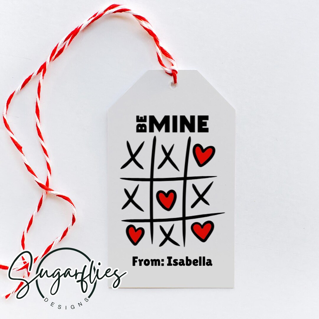 Editable Valentines Day Gift Tags, Classroom Favor, Valentine's Day ...