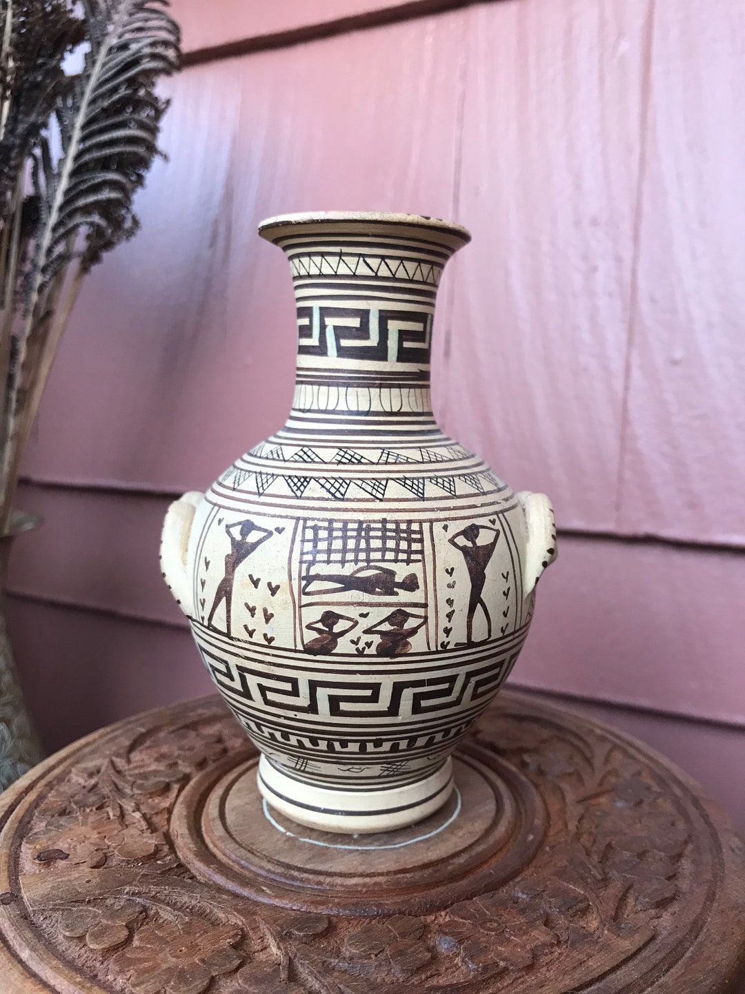 Vintage Greek Ceramic Vase Replica - Etsy
