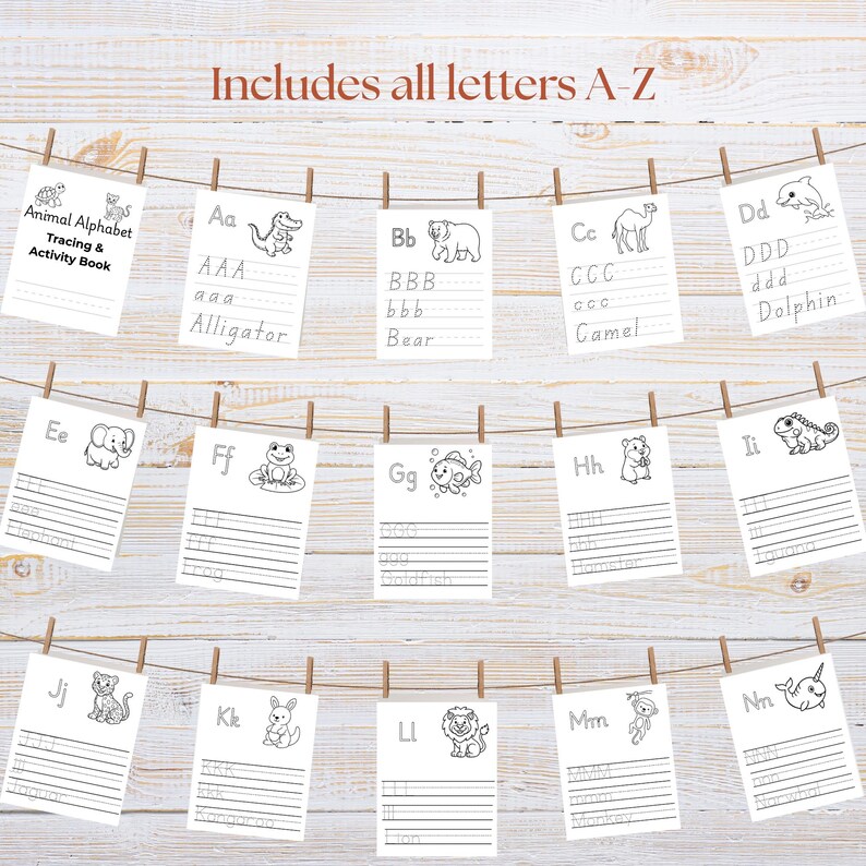 ABC Letter Tracing Worksheets for Toddlers | Preschool Alphabet ...