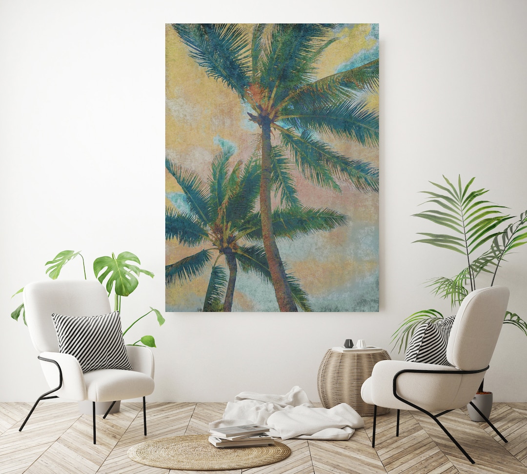 Palm Tree Art, Tropical Palm Print, Tropical Wall Art, Palm Tree Wall ...