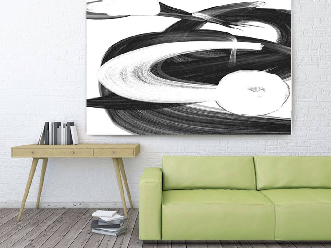 Passage of Time. Abstract Black and White, Black and White Painting ...