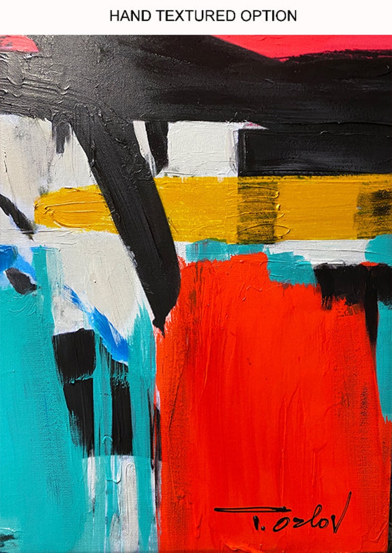 Graffiti Wall Art Blue Red Street Art, Street Art Painting Print on ...