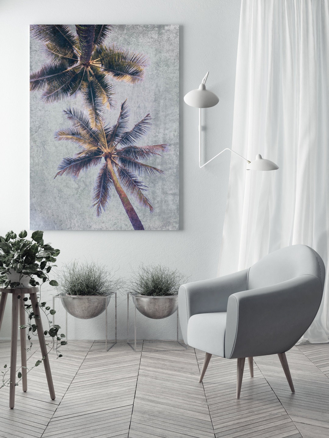 Palm Tree Art | Coastal Palms Art | Seaside Palms Canvas | Beach Palm ...