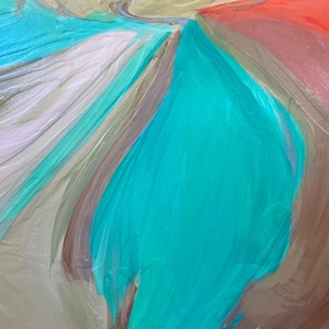 Blue Square 1, Contemporary Abstract Painting, Abstract Wall Art ...