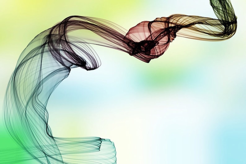 The Invisible World-movement 18, Abstract New Media Art, Wall Decor ...