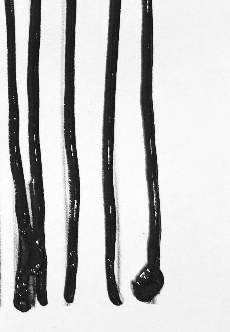 Abstract Figurative Contour Line Drawing Canvas Original | Etsy