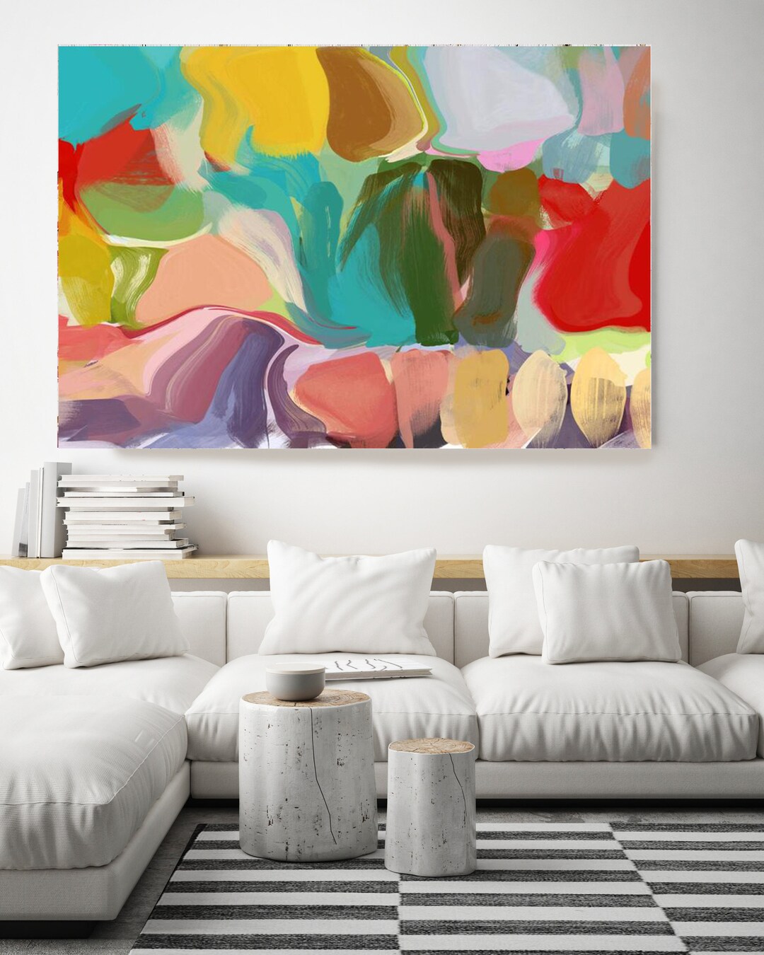 Samba. Abstract Paintings Art, Modern Wall Art | Abstract Living Room ...