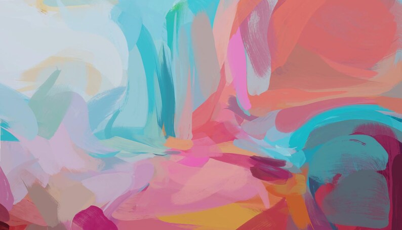 The Color Movement 12 Abstract Painting Modern Wall Art | Etsy