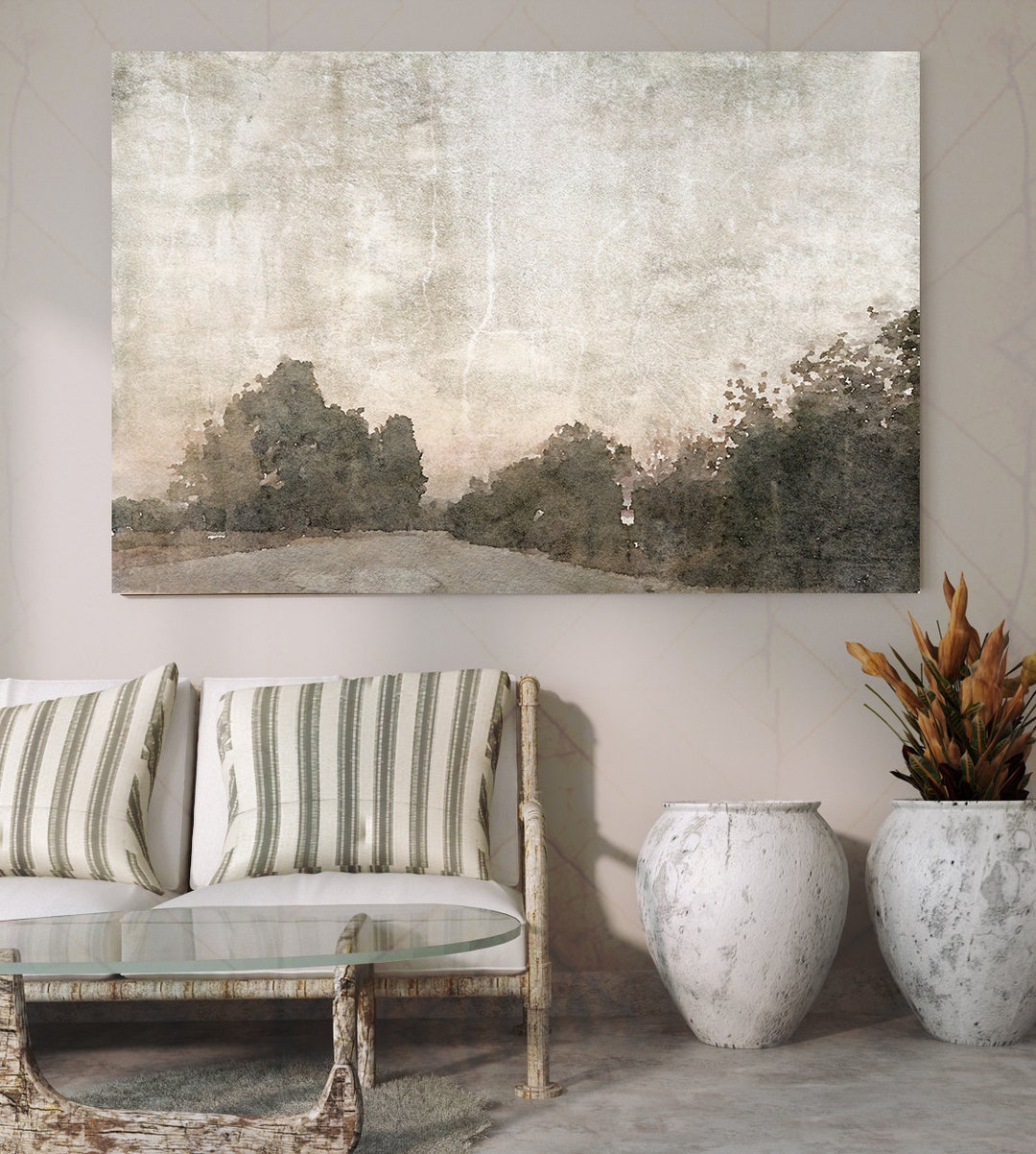 Rustic Landscape Painting | Landscape Watercolor Painting | Landscape ...